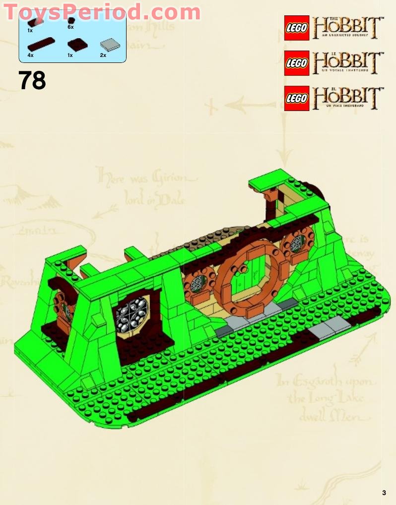 LEGO 79003 An Unexpected Gathering Instructions and Parts List