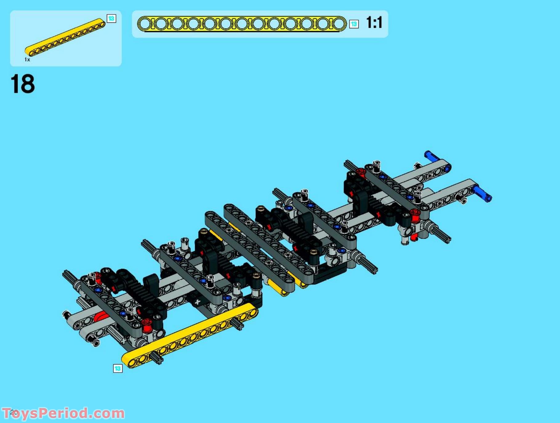 LEGO 8053 Mobile Crane Instructions and Parts List