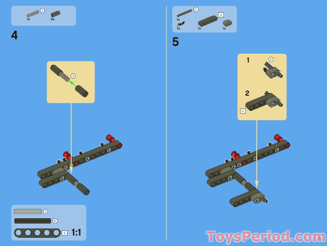 LEGO 8070 Supercar Instructions and Parts List
