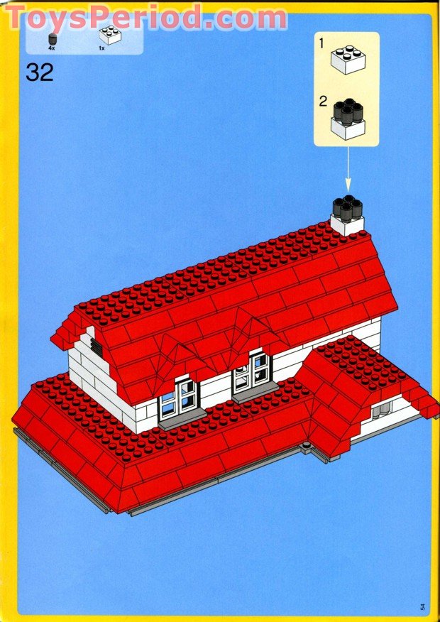 LEGO 4956 House Instructions and Parts List