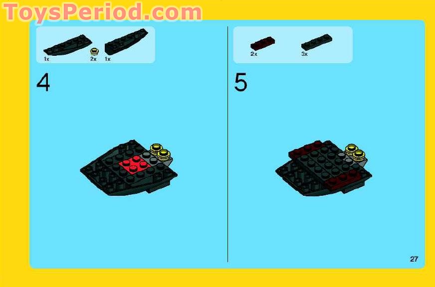 LEGO 4994 Fierce Creatures Instructions and Parts List