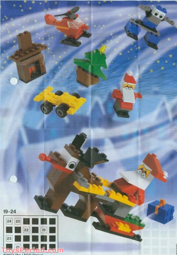 LEGO 4024-1 Advent Calendar 2003, Creator Instructions and Parts List