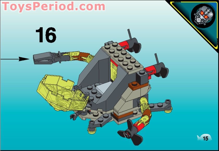 LEGO 6140 Crab - Sea Creeper Instructions and Parts List