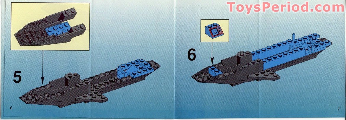 LEGO 6155 Deep Sea Predator - Aquashark Barracuda Instructions and ...