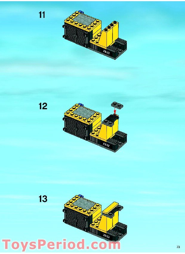LEGO 7632 Crawler Crane Instructions and Parts List