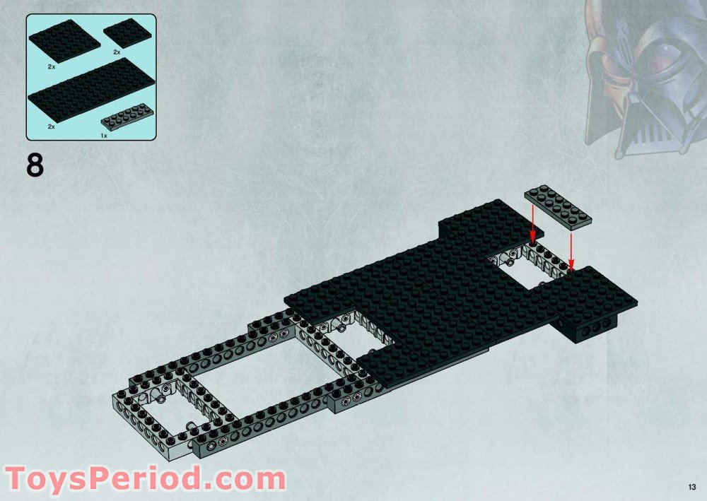 LEGO 7662 Trade Federation MTT Instructions and Parts List