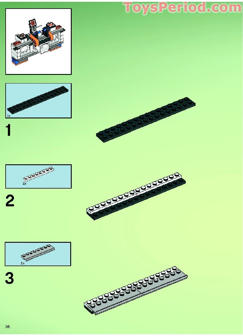 LEGO 7690 MB-01 Eagle Command Base Instructions and Parts List