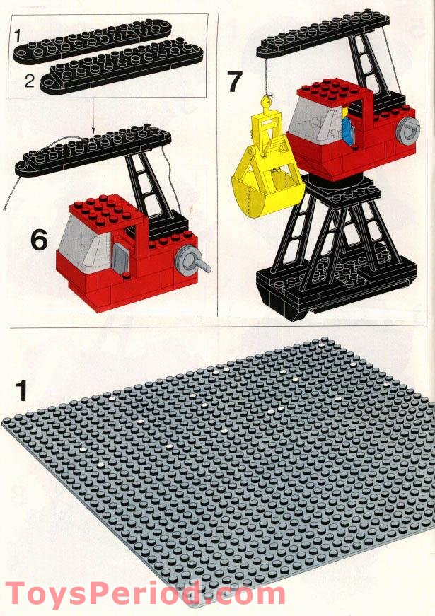 LEGO 7838 Goods Loading Terminal with Wagon Instructions and Parts List