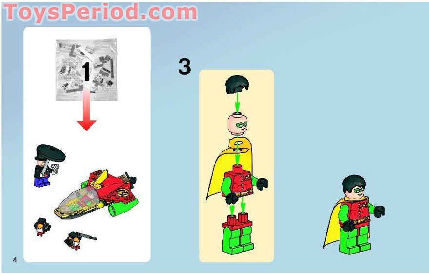 LEGO 7885 Robin's Scuba Jet: Attack of the Penguin Instructions and ...