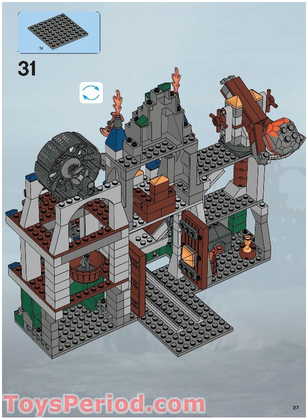 LEGO 7036 Dwarves' Mine Instructions and Parts List