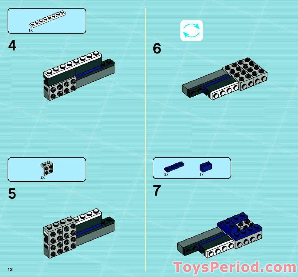 LEGO 8636 Mission 7: Deep Sea Quest Instructions and Parts List