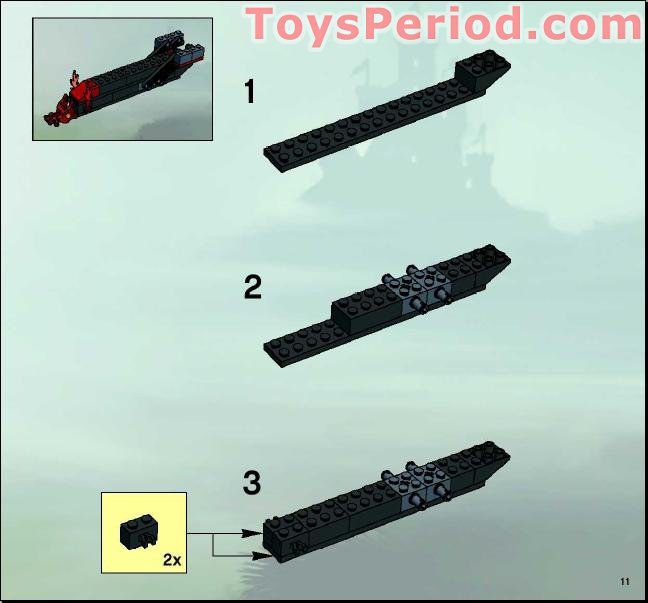 LEGO 8800 Vladek's Siege Engine Instructions and Parts List