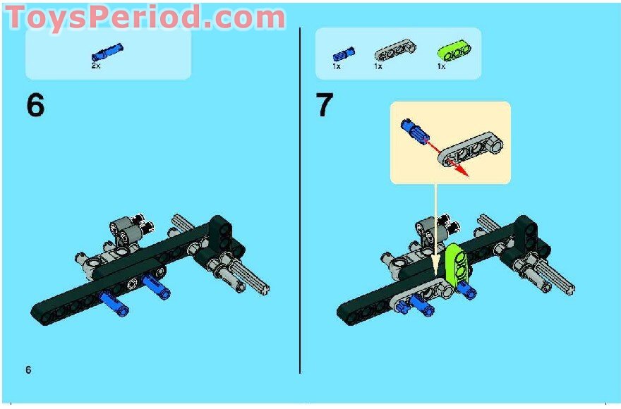 LEGO 8256 Super Kart Instructions and Parts List