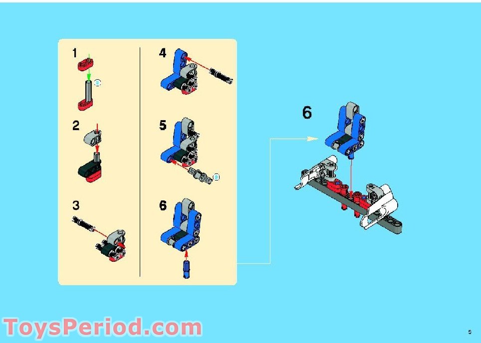 LEGO 8274 Combine Harvester Instructions and Parts List