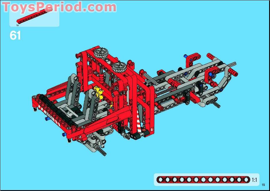 LEGO 8289 Fire Truck Instructions and Parts List