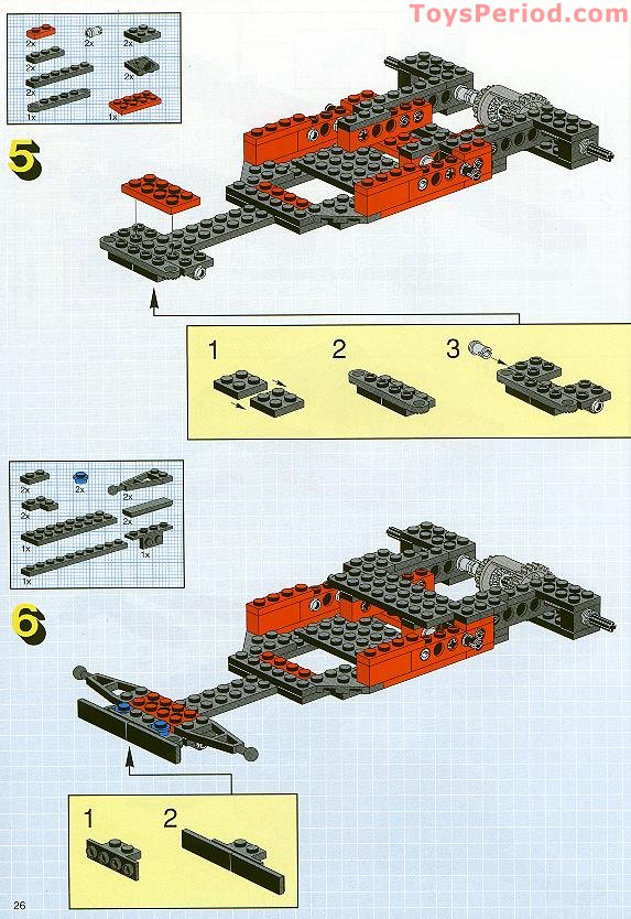 LEGO 8440 Formula Indy Racer Instructions and Parts List