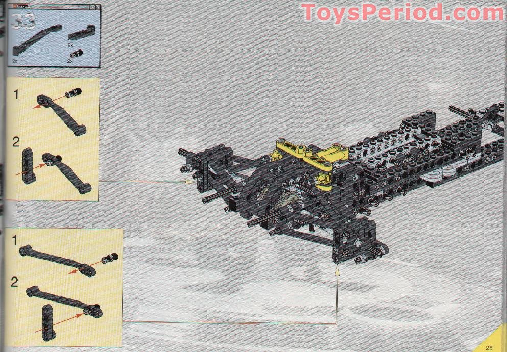 LEGO 8458 Silver Champion Racer Instructions and Parts List