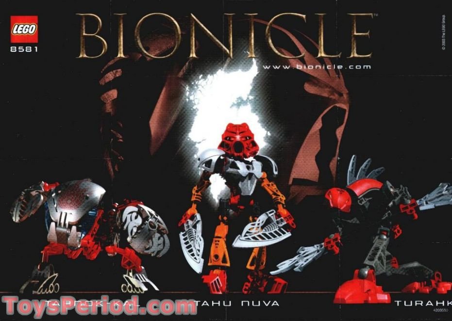 LEGO 8581 Kopeke Instructions and Parts List