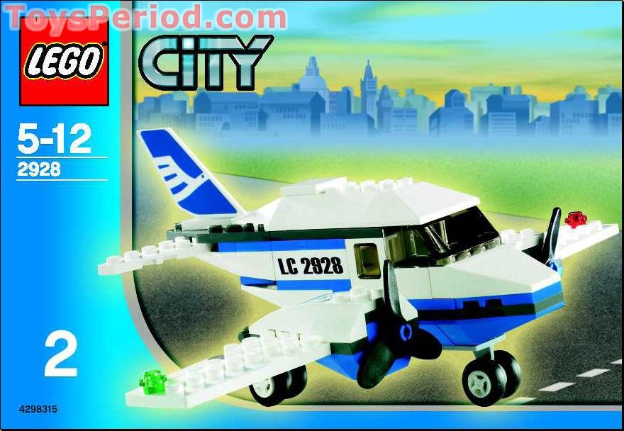 LEGO 2928-1 Airline Promotional Set Instructions and Parts List