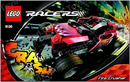 LEGO 8136 Fire Crusher Instructions and Parts List