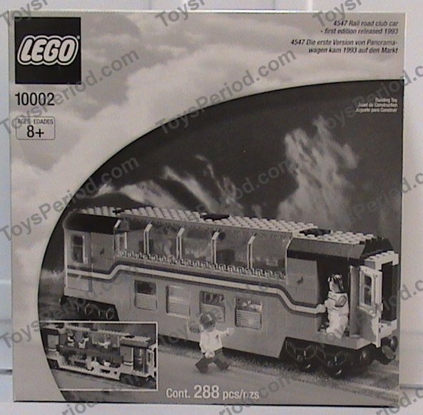 LEGO 10002 Railroad Club Car Instructions and Parts List
