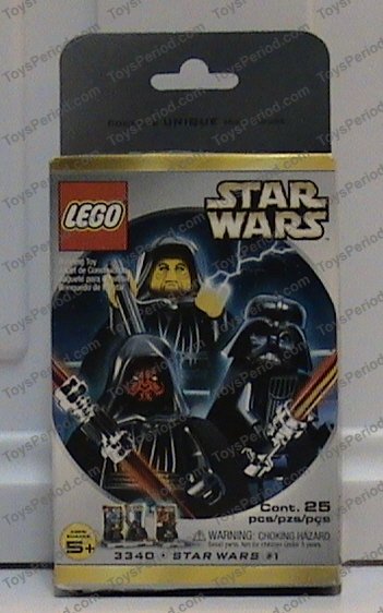 LEGO 3340 Star Wars Number 1 - Sith Minifig Pack Set Parts List
