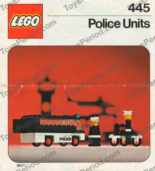 LEGO 445-1 Police Units Instructions and Parts List
