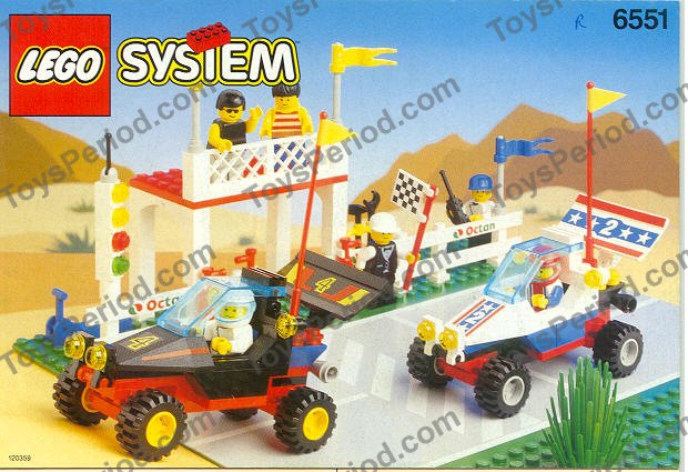 LEGO 6551 Checkered Flag 500 Instructions and Parts List