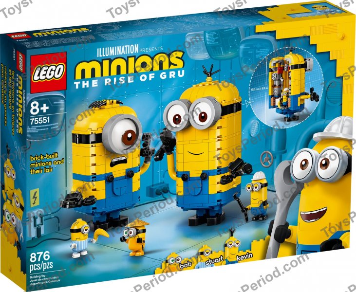 LEGO 75551 Brick-Built Minions and Their Lair Set Parts List