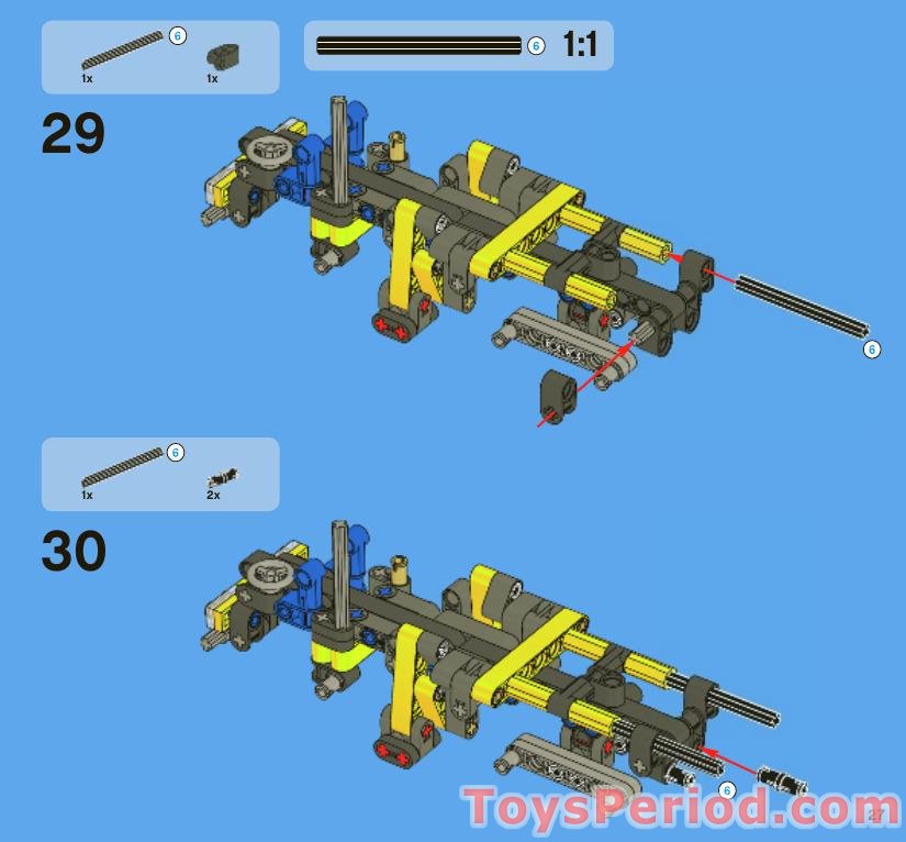 LEGO 8067 Mini Mobile Crane Instructions and Parts List