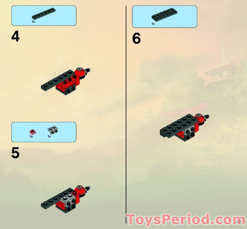 LEGO 9448 Samurai Mech Instructions and Parts List