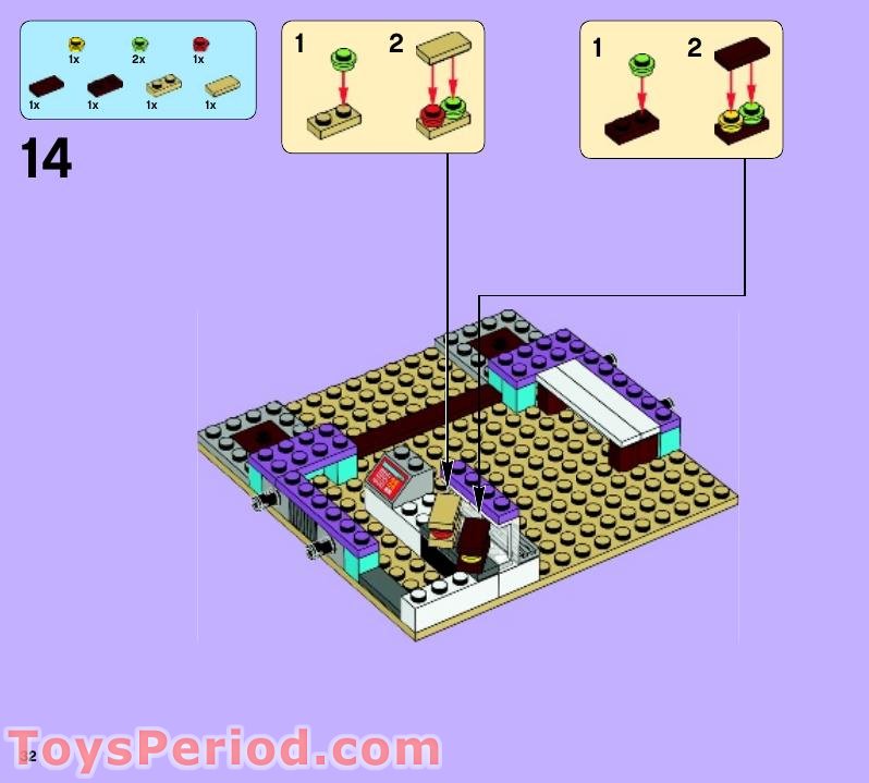 LEGO 41005 Heartlake High Instructions and Parts List