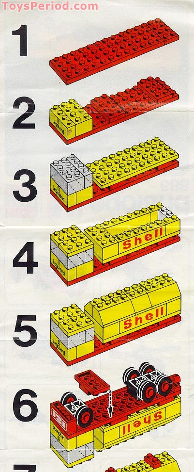 LEGO 688 Shell Tank Truck Instructions and Parts List