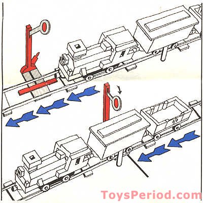 LEGO 180 4.5v Train with 5 Wagons and Circle of Track Instructions and ...