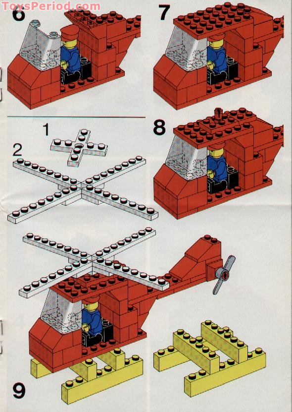 LEGO 555-2 Universal Building Set Instructions and Parts List