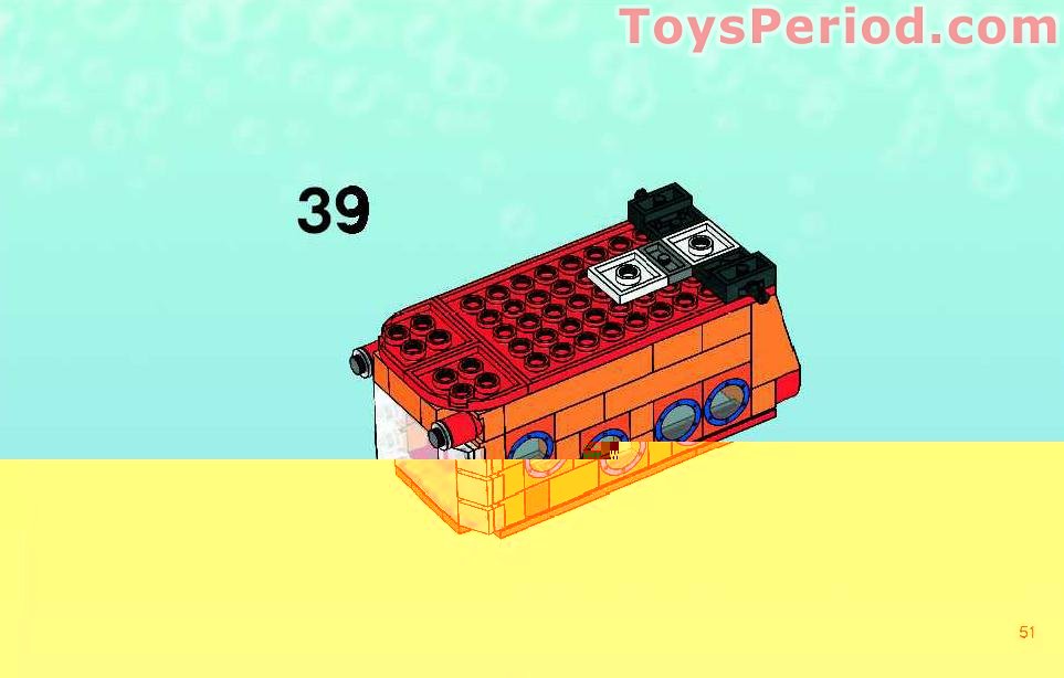 LEGO 3830 Bikini Bottom Express Instructions and Parts List