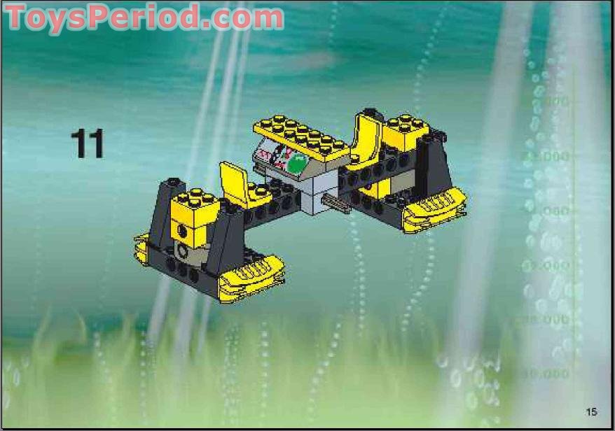 LEGO 4794 Alpha Team Command Sub Instructions and Parts List