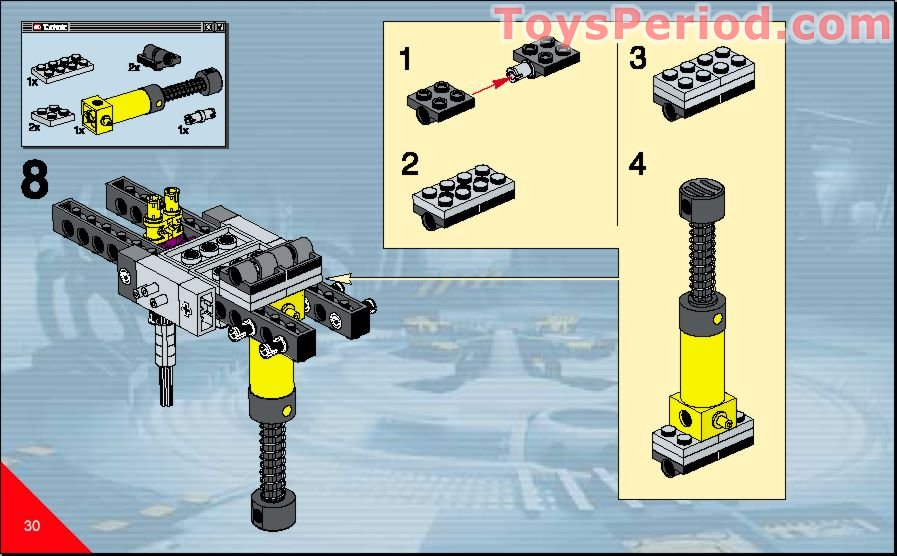 LEGO 5218 Pneumatic Pack Instructions and Parts List