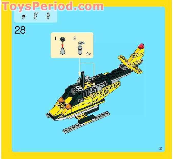 LEGO 6745 Propeller Power Instructions and Parts List
