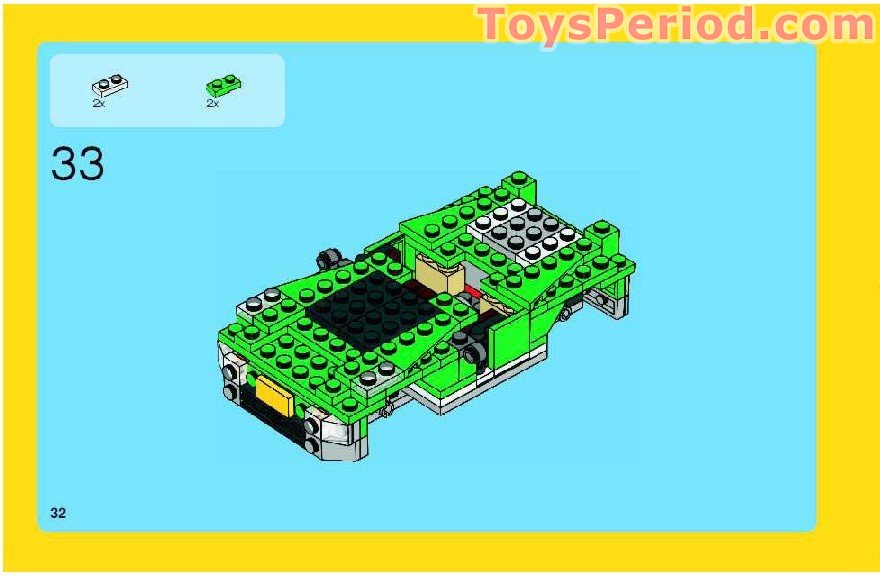 LEGO 6743 Street Speeder Instructions and Parts List