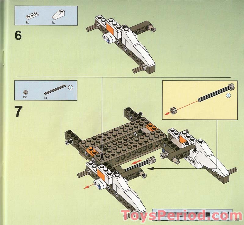 LEGO 7697 MT-51 Claw-Tank Ambush Instructions and Parts List