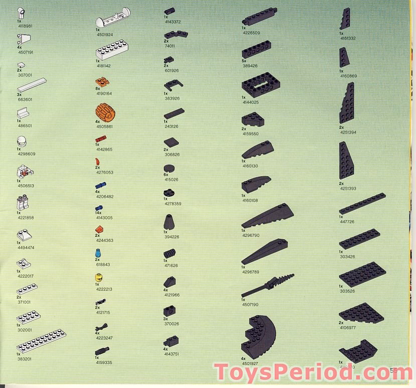 LEGO 7693 Etx Alien Strike Instructions and Parts List