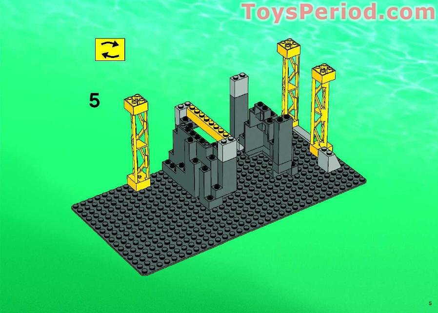 LEGO 7775 Aquabase Invasion Instructions and Parts List