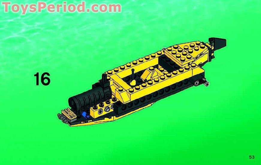 LEGO 7773 Tiger Shark Attack Instructions and Parts List