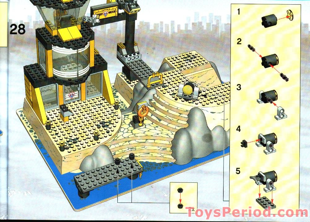 LEGO 7047 Coast Watch Hq Instructions and Parts List
