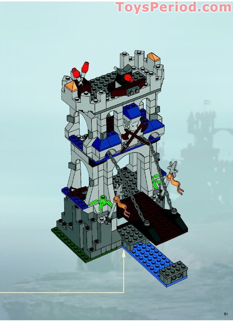 LEGO 7079 Drawbridge Defense Instructions and Parts List