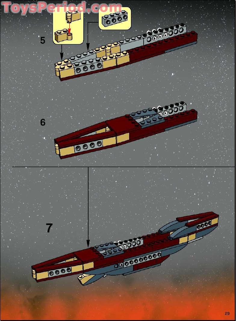 LEGO 7260 Wookiee Catamaran Instructions and Parts List