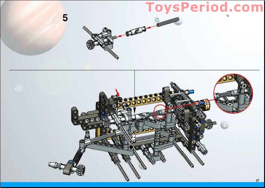 LEGO 7471 Mars Exploration Rover Instructions and Parts List