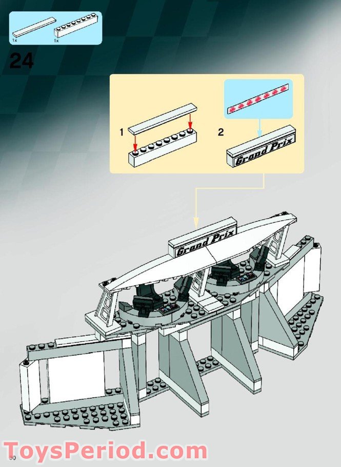 LEGO 8161 Grand Prix Instructions and Parts List