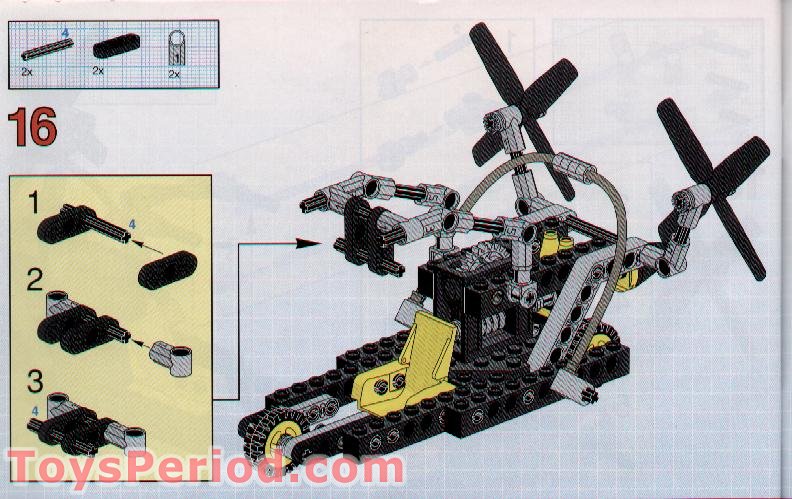 LEGO 8222 V-Tol Instructions and Parts List